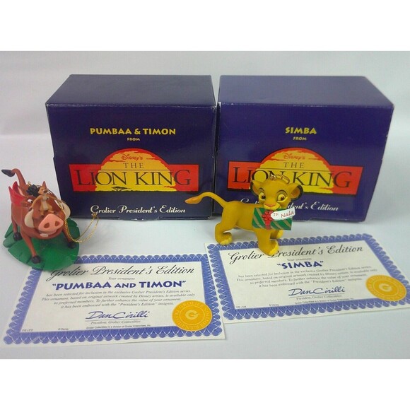 Disney | Holiday | Grolier Disney Lion King Pumbaa Timon Simba ...
